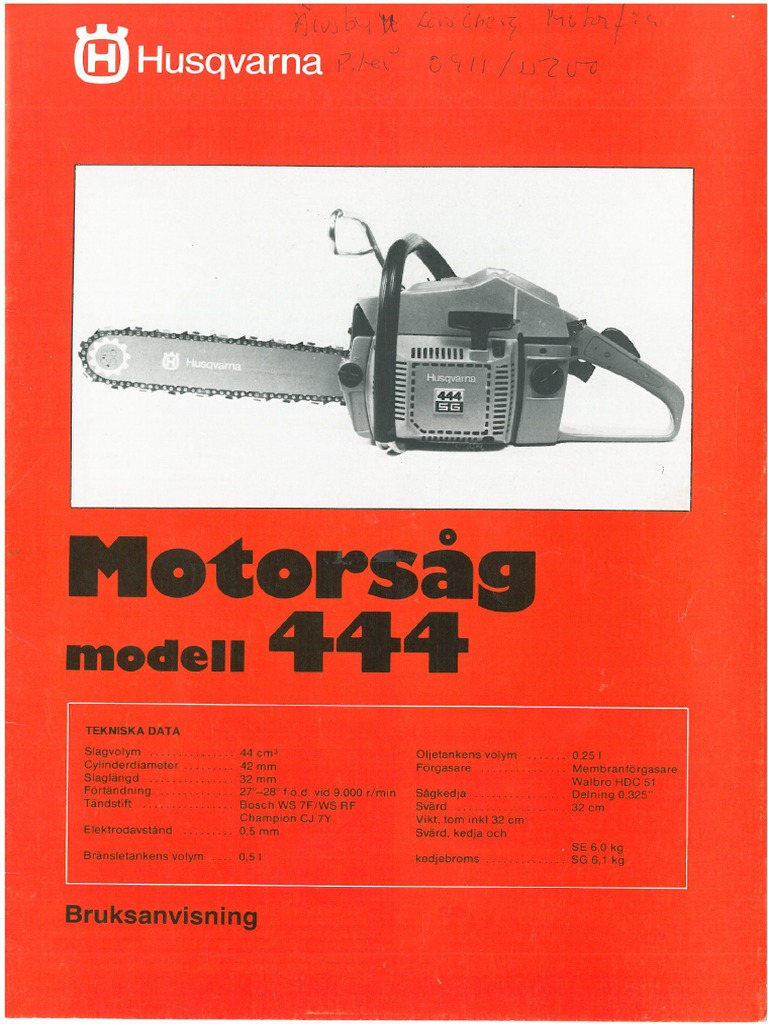 Husqvarna 444 chainsaw store