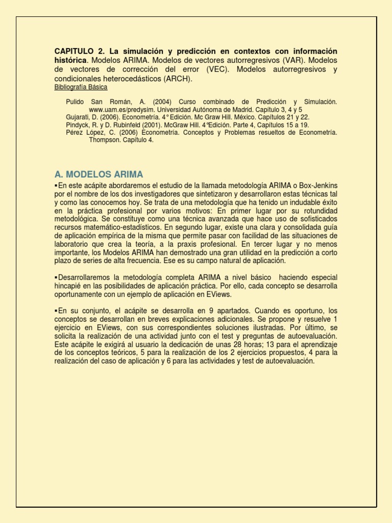 Modelos Arima | PDF | Autocorrelación | Análisis de regresión
