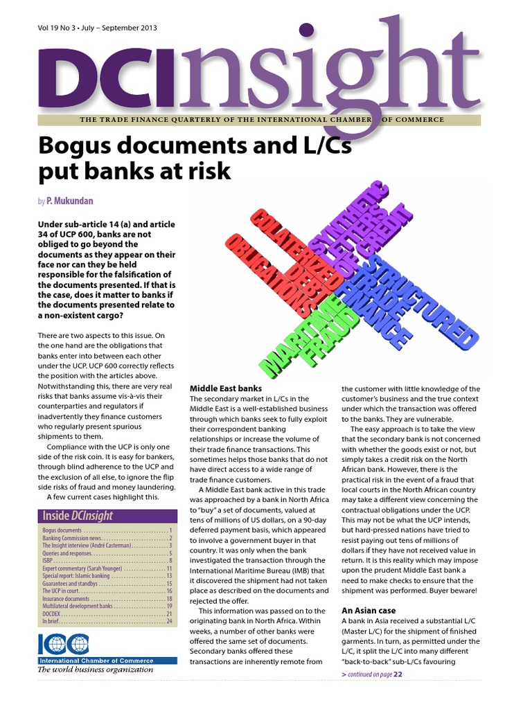 Documentary Credit Insight | PDF | Letter Of Credit | Banks