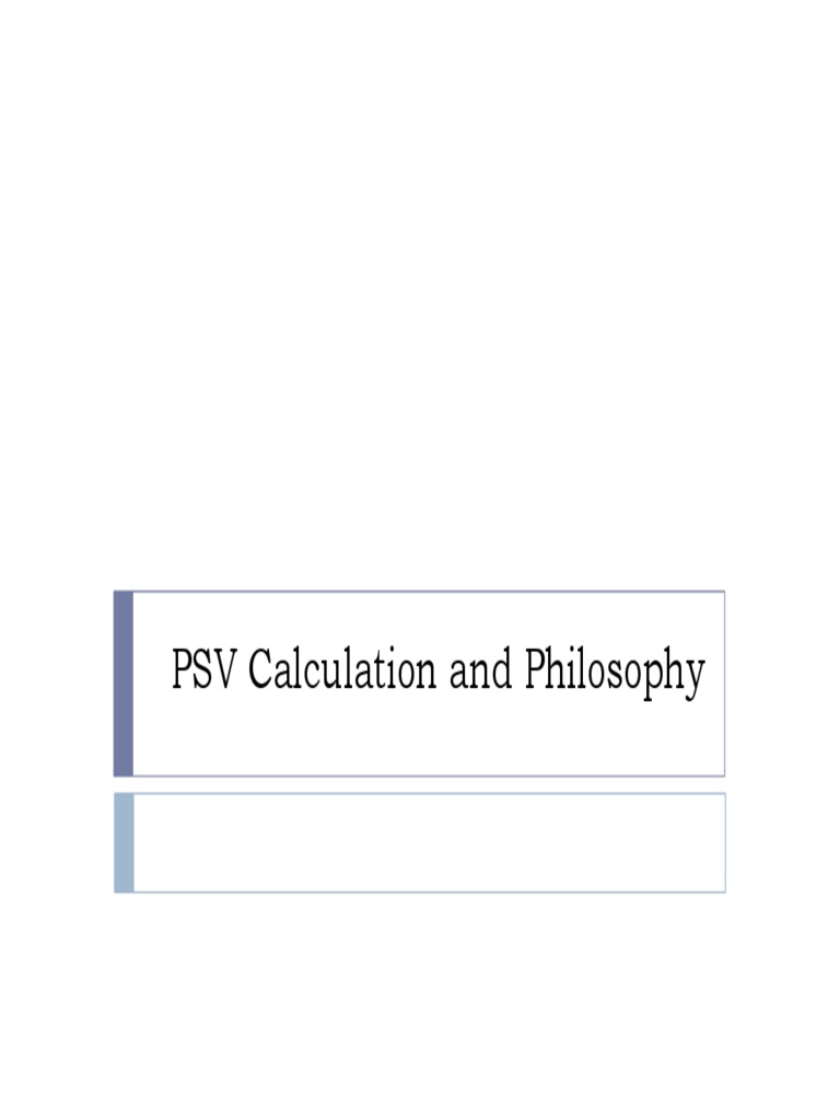 PSV Scenario and Calculation | PDF | Heat Exchanger | Distillation