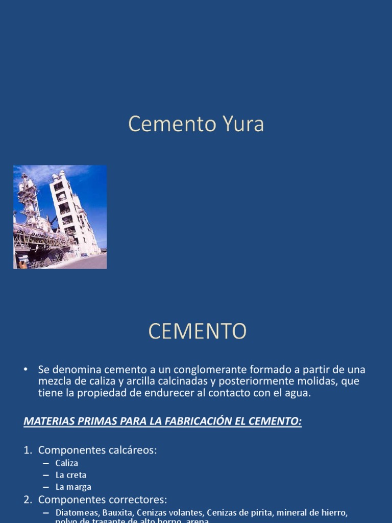 1 Cemento Yura | PDF | Cemento | Contaminación