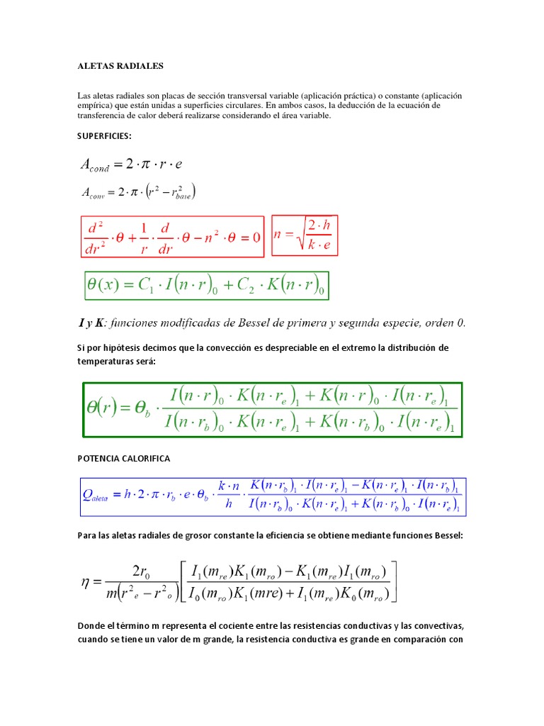Aletas Radiales | PDF