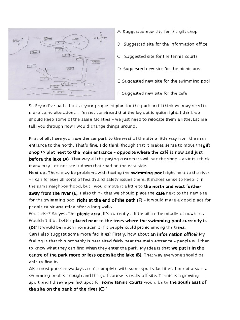 IELTS Listening Maps and Direction Practise | PDF | Nature