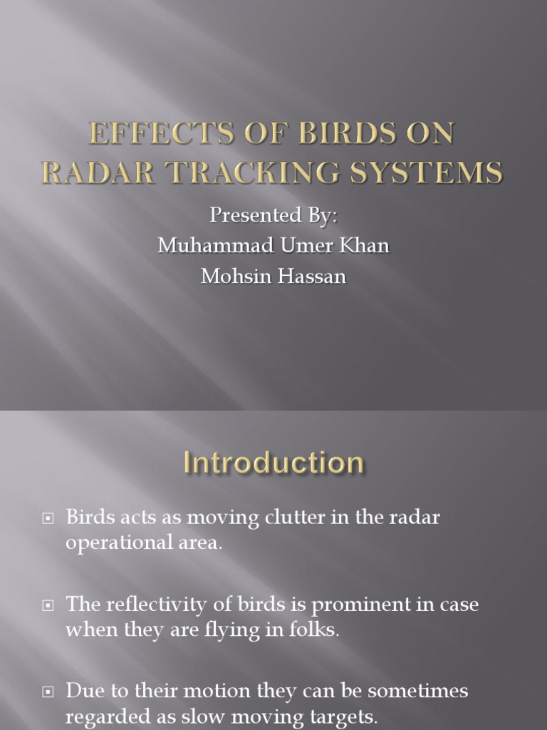 RADAR Presentation | PDF | Cross Section (Physics) | Radar