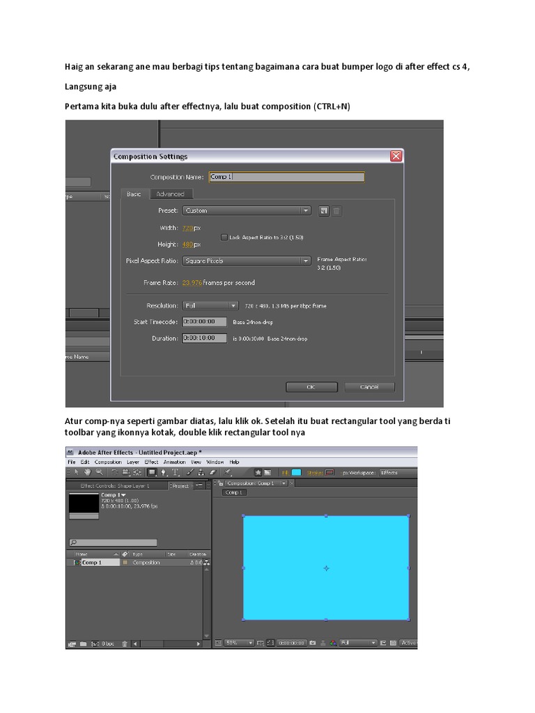 Tutorial Bumper Logo Di After Effect | PDF