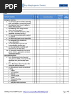 Operating Room cleaning checklist