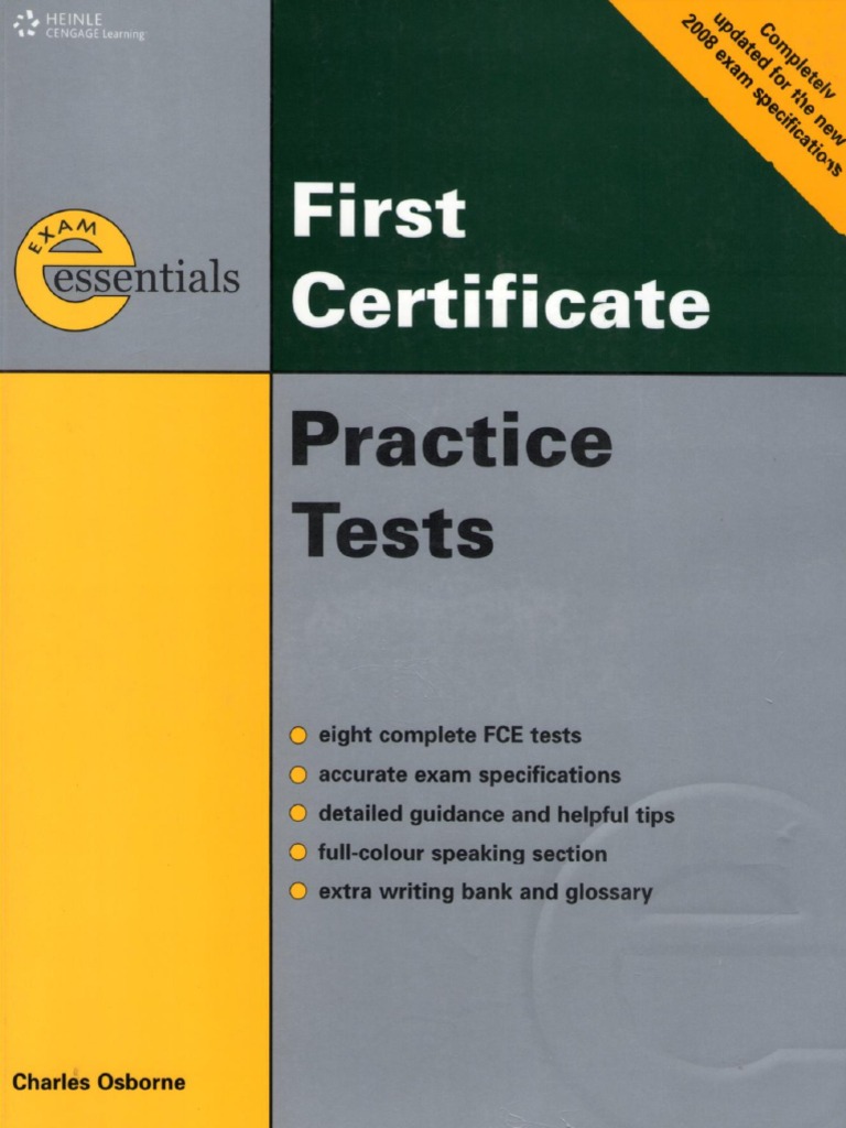 B2 First Exam Practice Tests Answers | PDF | Verb | Adjective
