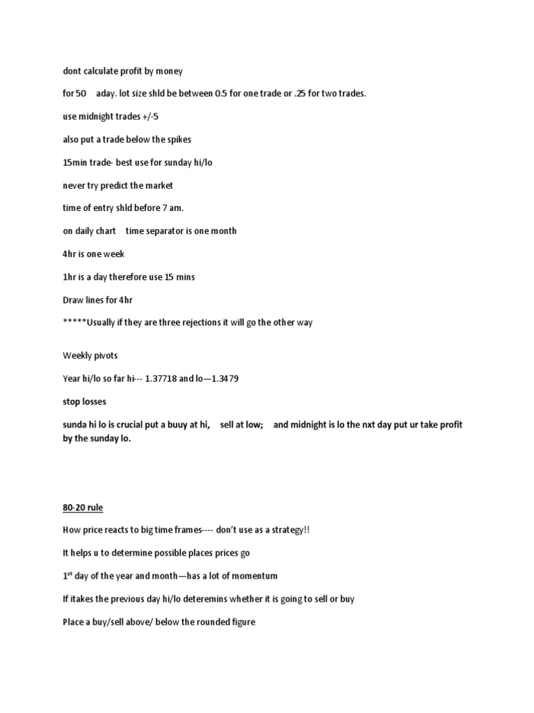 FX Notes | PDF | Profit (Economics) | Economics