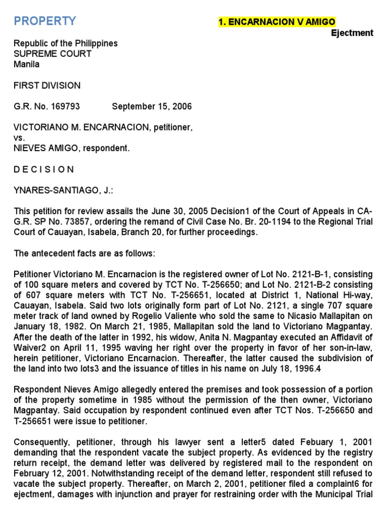 An Analysis of a Land Dispute Case Regarding the Proper Legal Action ...