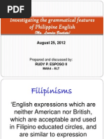 02 Examples of Filipinoism | PDF | Tagalog Language