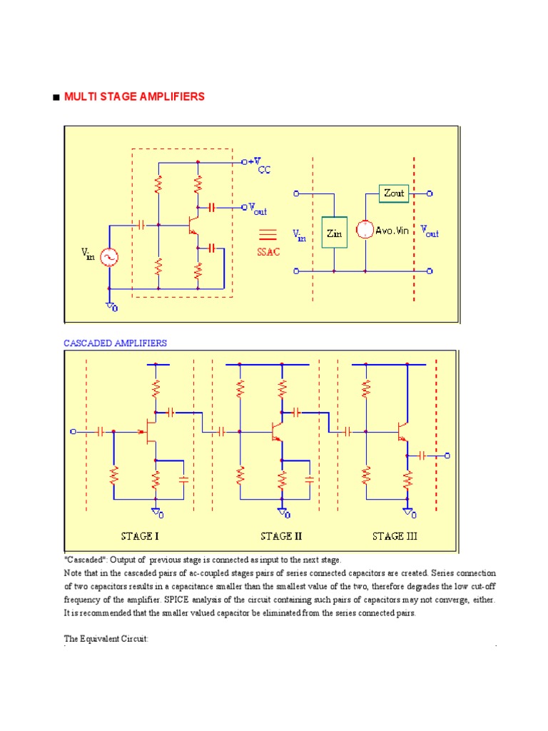 Multi Stage Amps | Download Free PDF | Amplifier | Capacitor