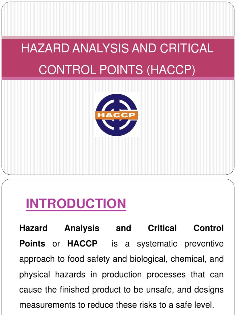 Hazard Analysis and Critical Control Points (Haccp | PDF | Hazard Analysis And Critical Control ...