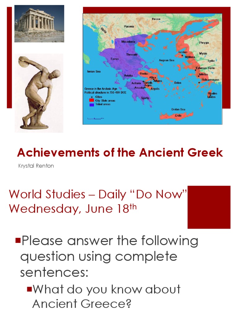 Ancient Greece Achievements Guide | PDF | Social Science