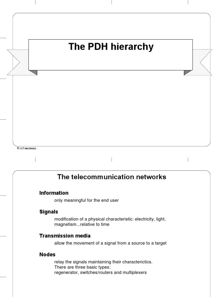 Plesiochronous Digital Hierarchy Overview | PDF