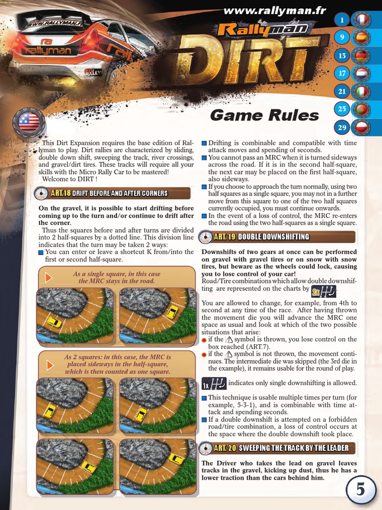 Rallyman Dirt Rules | PDF | Dice | Automobiles