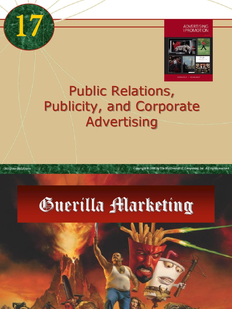 Public Relations, Publicity, and Corporate Advertising: Mcgraw-Hill ...