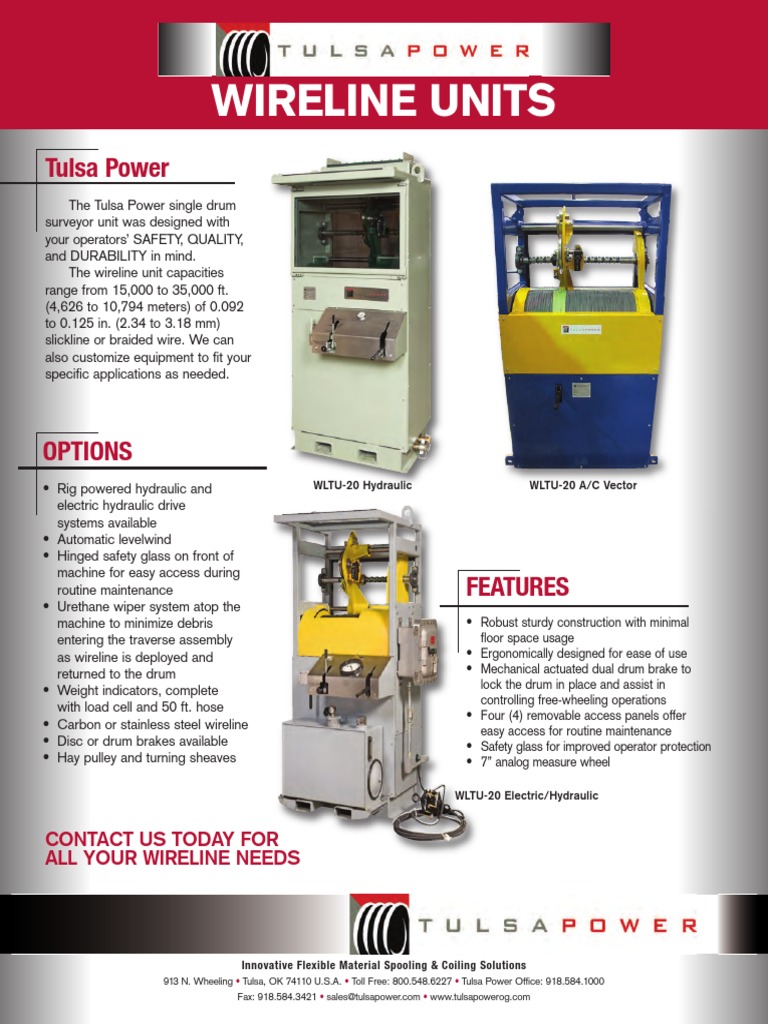 WIRE LINE UNITS Spec Sheet Optimized | PDF | Manufactured Goods | Vehicles