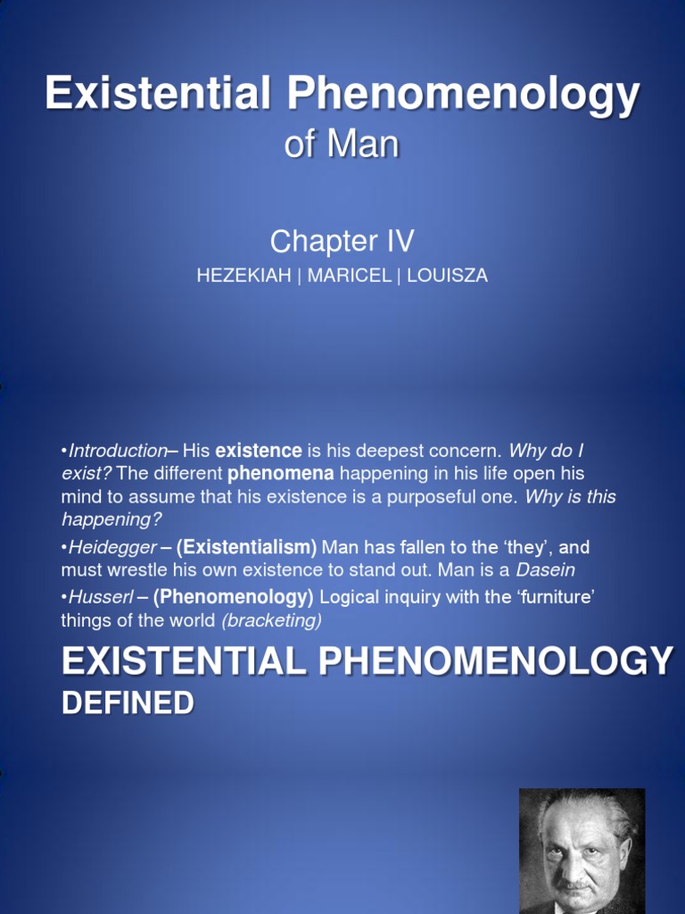 Philosophy of Man | PDF | Phenomenology (Philosophy) | Existentialism