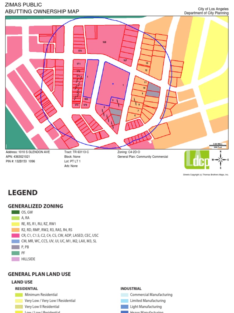 1030 Glendon Abutting Map | PDF | Land Lot | Trail