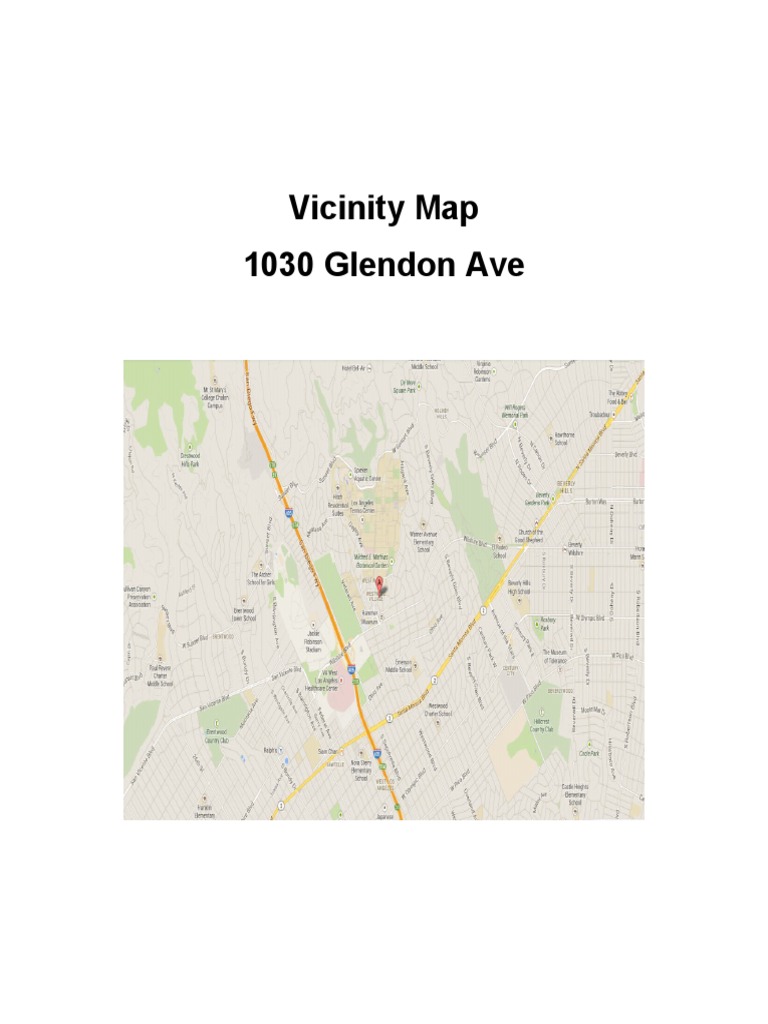 1030 Glendon Vicinity Map | PDF