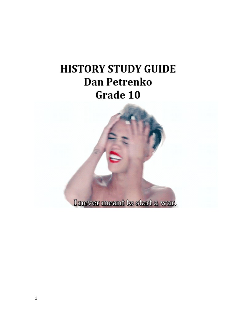 History Grade 10 Study Guide | PDF | Fascism | Nuclear Weapons