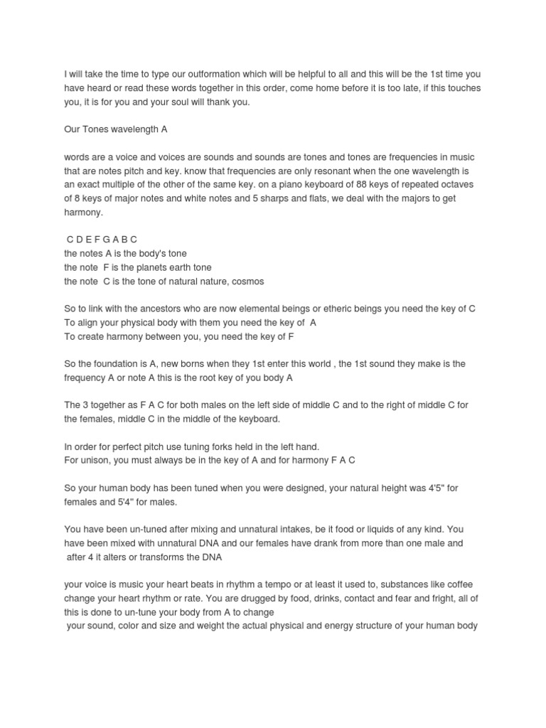 Note Of Tones Pdf Apsis Pitch Music