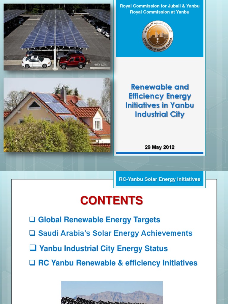 RC - Yanbu Solar Energy Initatives | PDF | Renewable Energy | Solar Energy