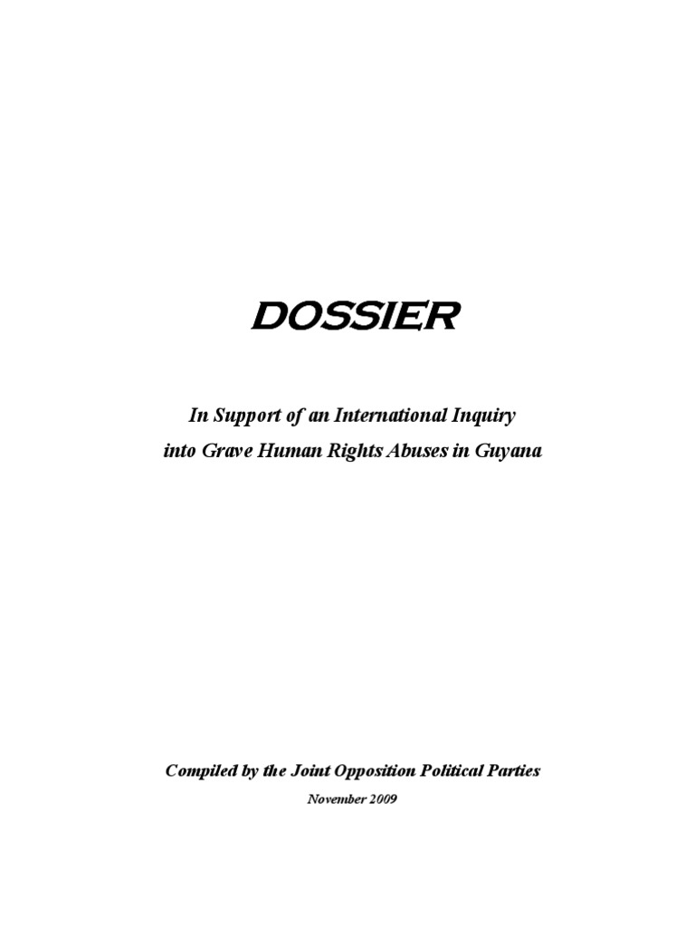 Final Dossier | Download Free PDF | Torture | Human Rights