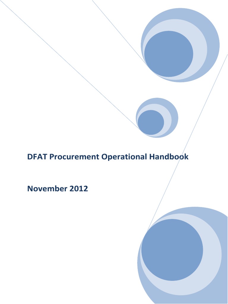 Procurement and Contracts Operational Handbook | PDF | Risk | Risk ...