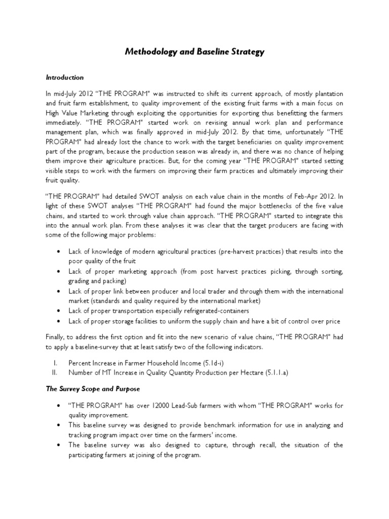 Baseline Methodology | PDF