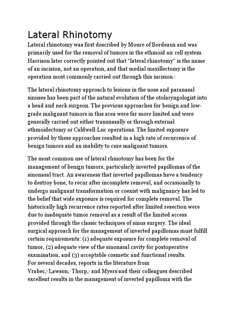 Lateral Rhinotomy | PDF | Magnetic Resonance Imaging | Positron ...