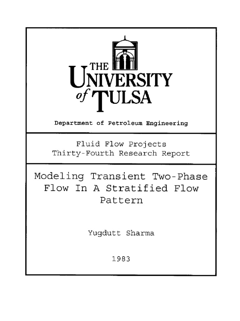 Modeling Transient Two-Phase Flow in A Stratified Flow Pattern | PDF | Language Arts ...