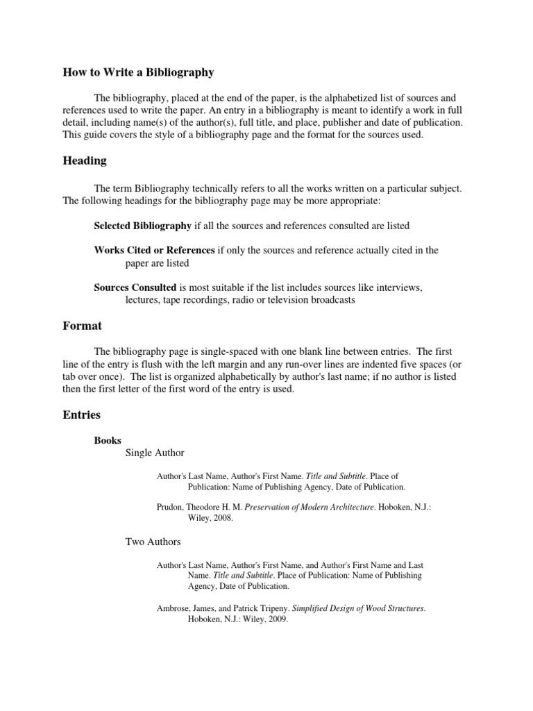 How To Write A Bibliography | Download Free PDF | A Manual For Writers ...