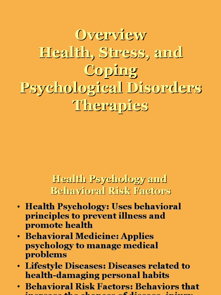 Stress Psychological Disorders Combined | PDF | Stress (Biology ...