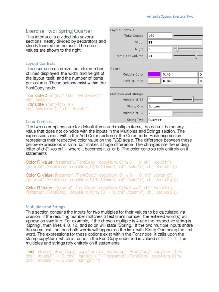 Exercise Two: Spring Quarter: Layout Controls | PDF | Areas Of Computer ...