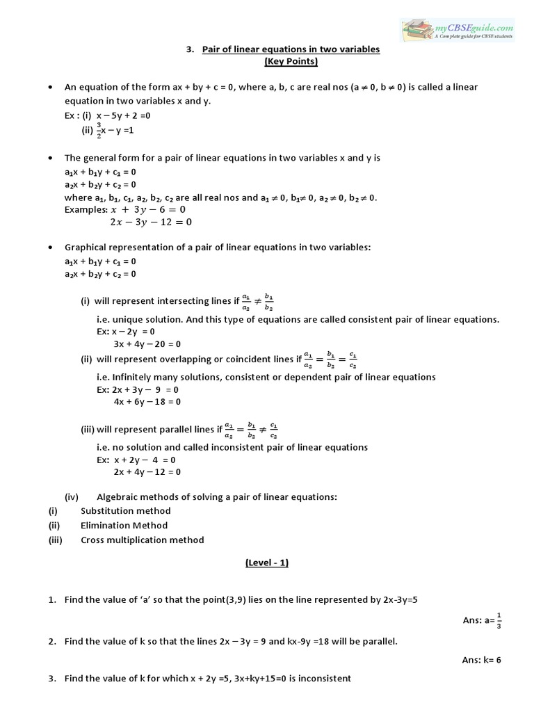 basics of motion 4 | System Of Linear Equations | Equations