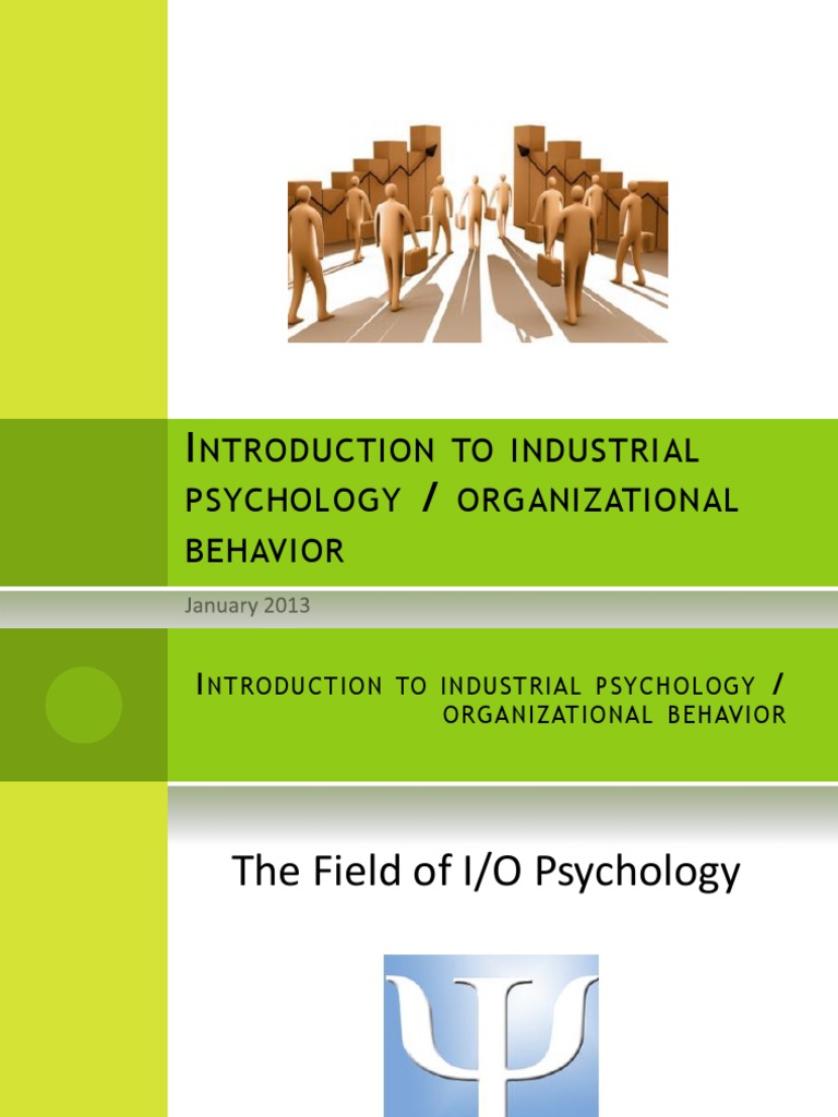 Introduction to Industrial/Organizational Psychology | PDF | Industrial ...