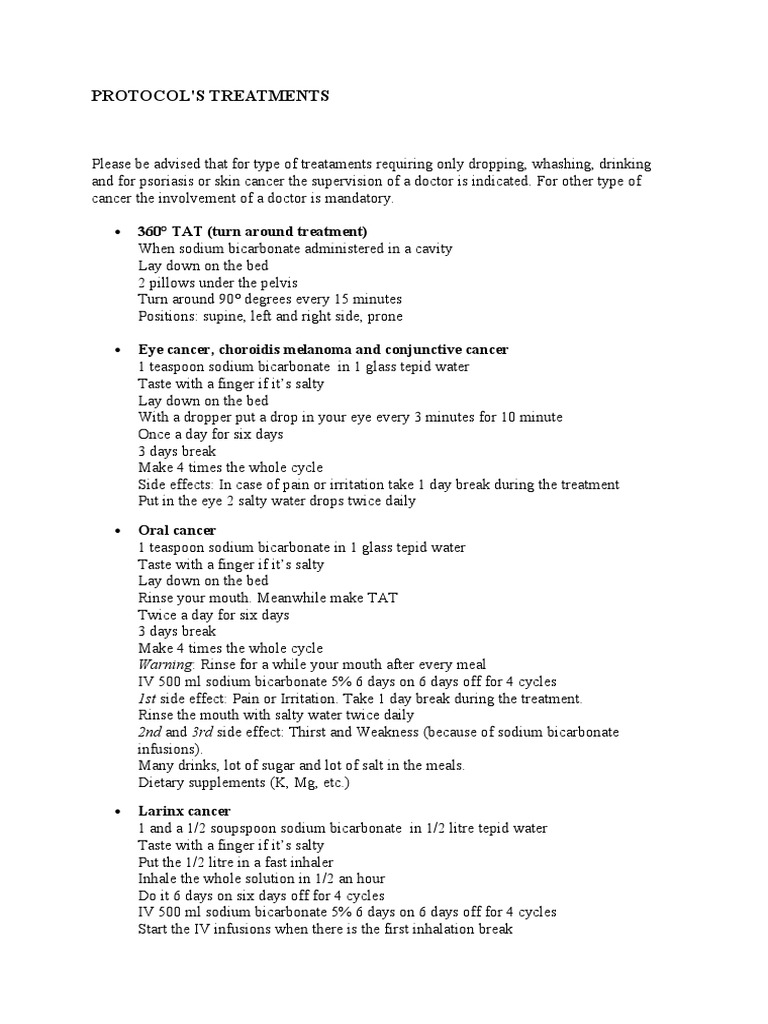 Protocol'S Treatments: 360° TAT (Turn Around Treatment) | PDF ...