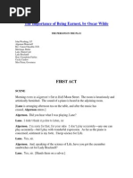 Importance of Being Earnest Script | PDF | The Importance Of Being Earnest