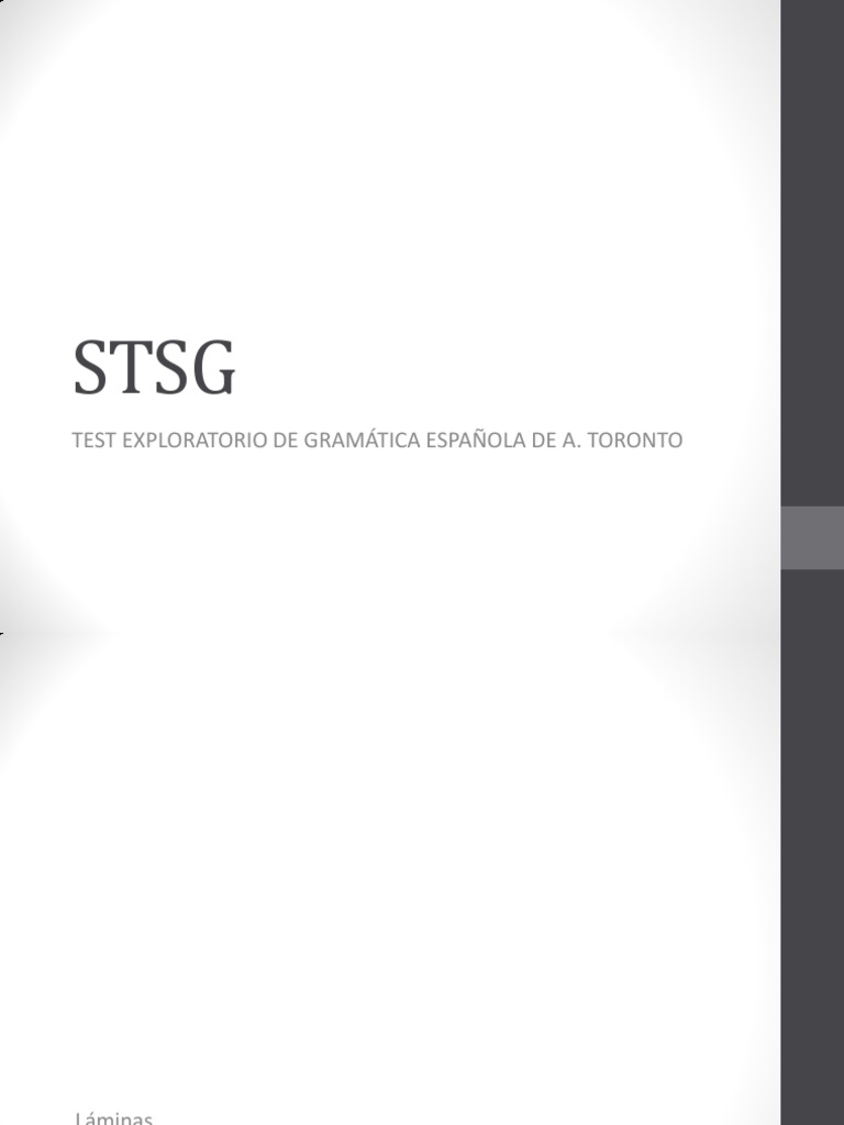 STSG | PDF