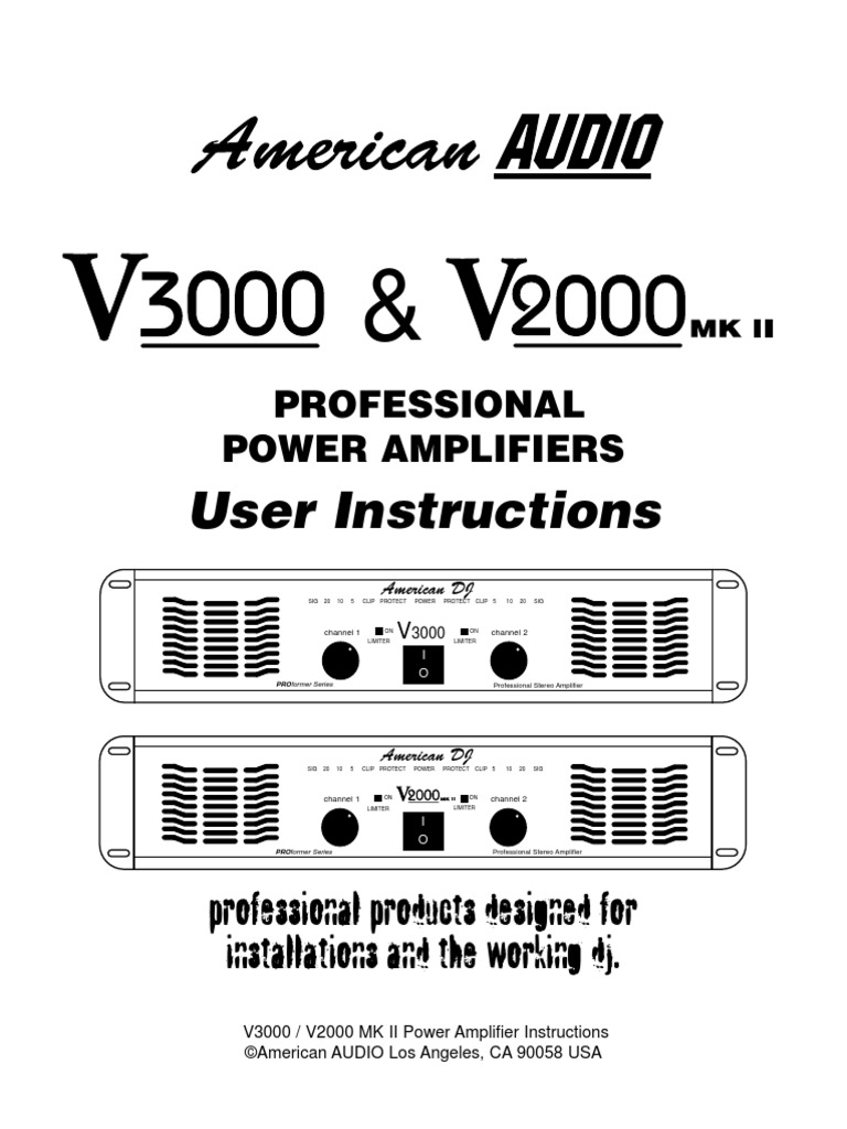 V3000 | Amplifier | Loudspeaker
