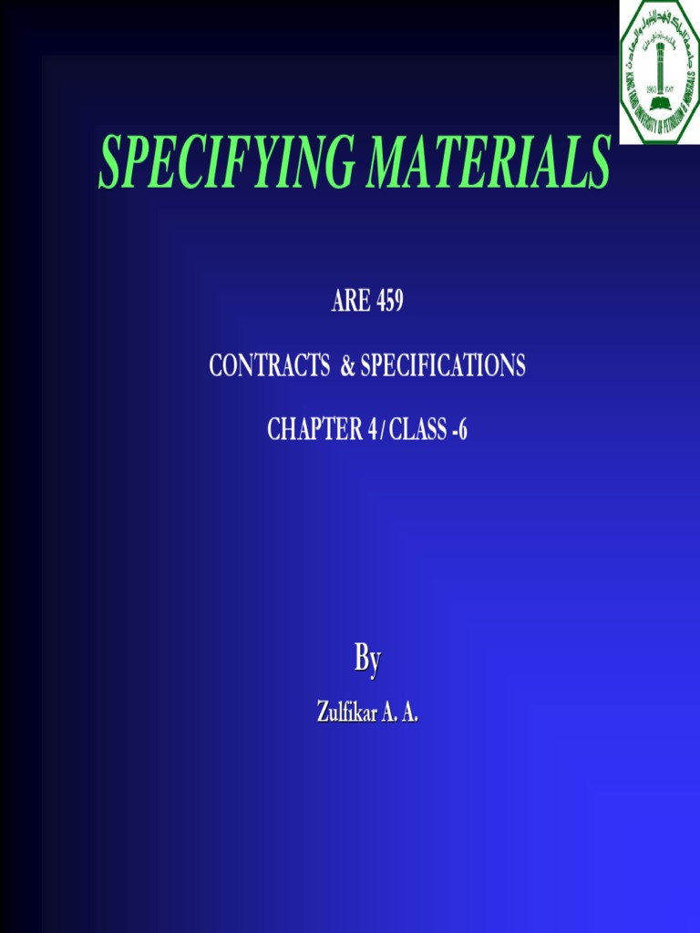 Specifying Materials: Methods, Factors to Consider, and Ensuring Proper ...