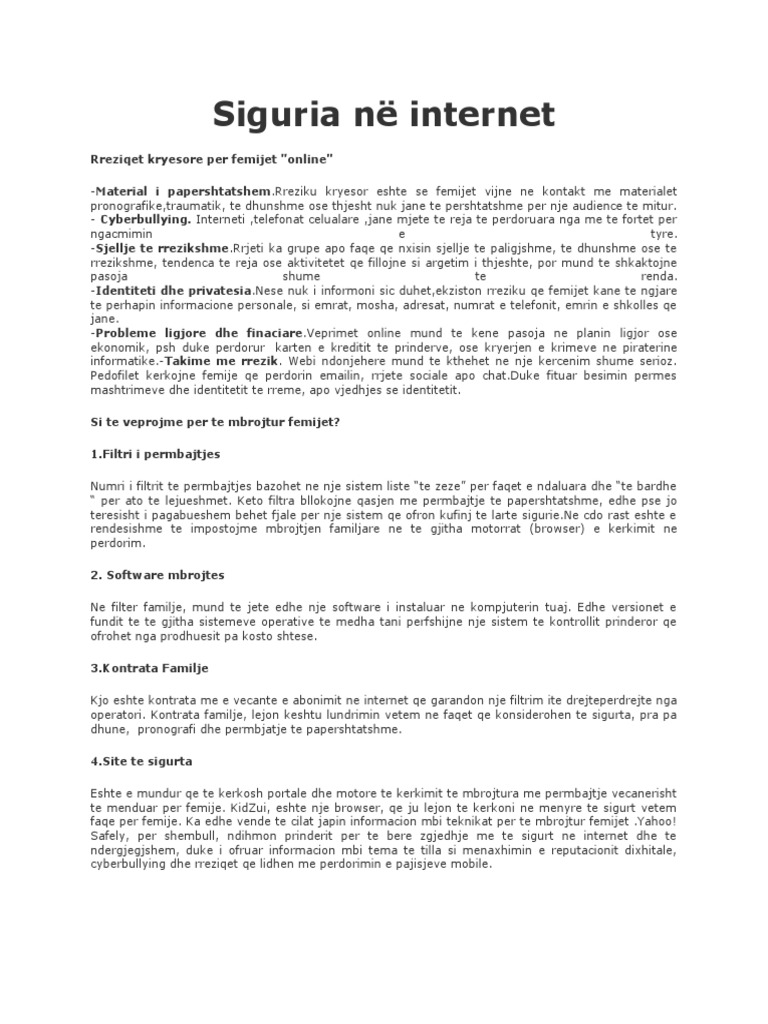 Siguria Në Internet | PDF