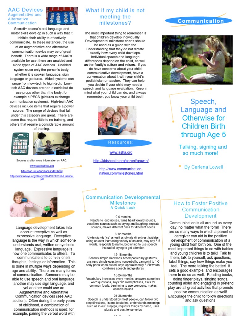 Carlena Lowell 501 Parent Pamphlet 2 | PDF | Communication | Human ...
