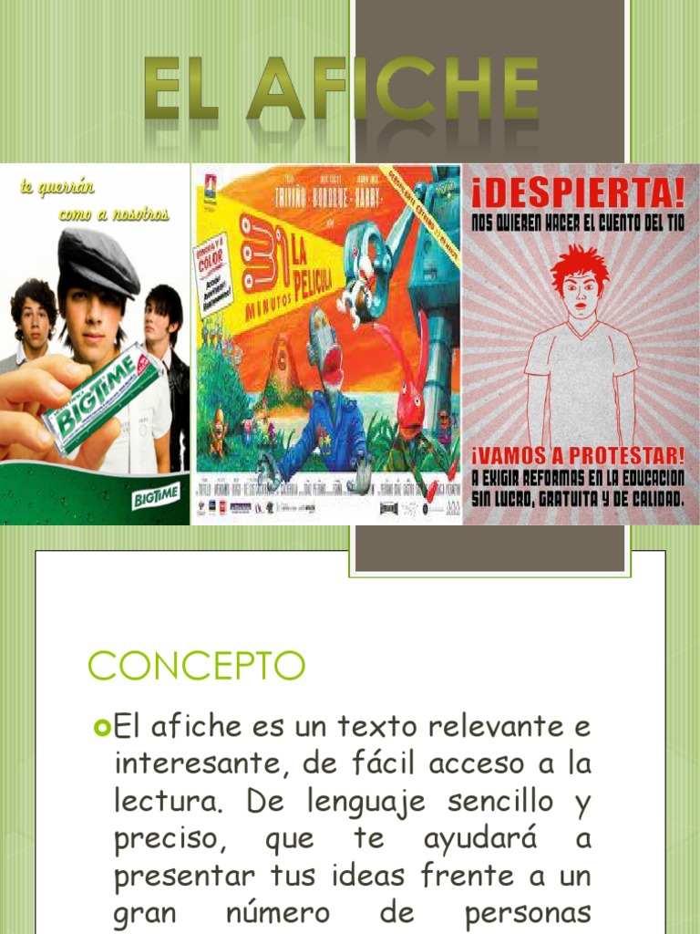 Concepto y Creación de Afiche | PDF | Propaganda | Póster