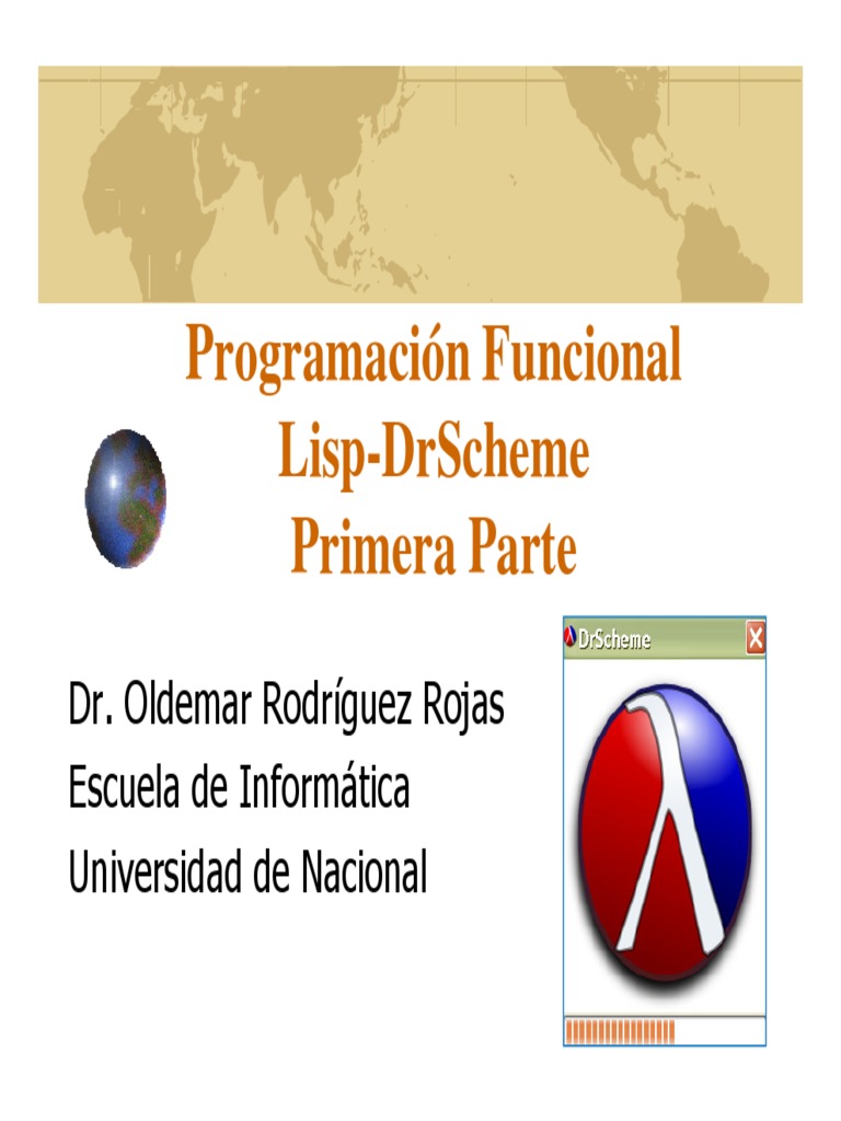 Programacion Funcional Lisp DrScheme Primera - Parte | PDF | Esquema (lenguaje de programación ...