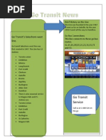 GO Transit - Bus & Train Schedules | PDF | Fare | Passenger Rail Transport