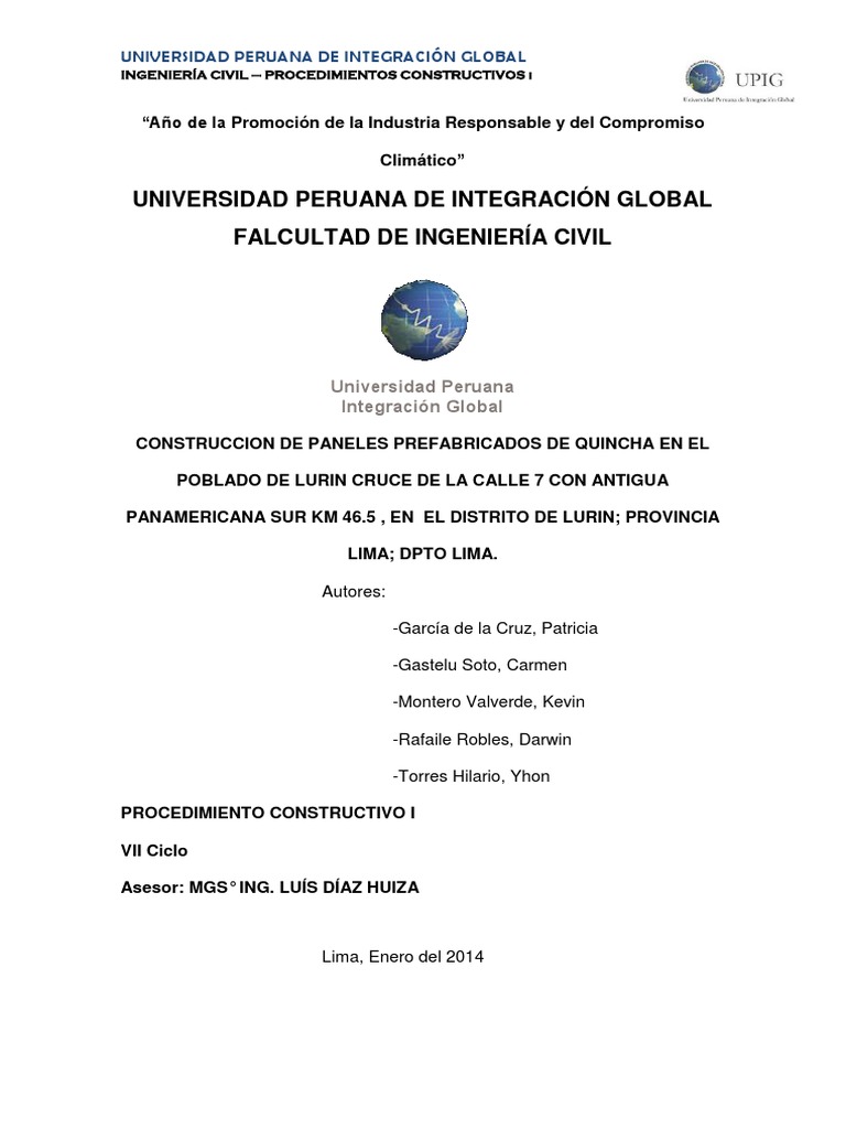 Construcción de Paneles de Quincha | PDF | Lima | Naturaleza