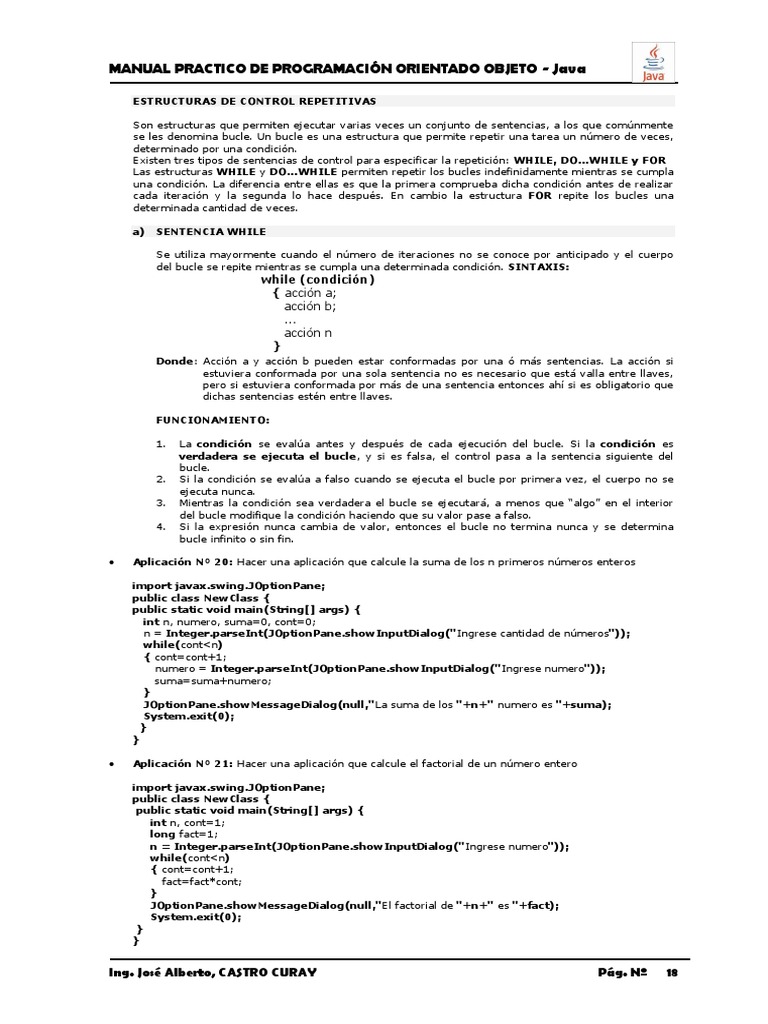 Manual de Java NetBeans Parte 2 | PDF | Programación de computadoras | Números
