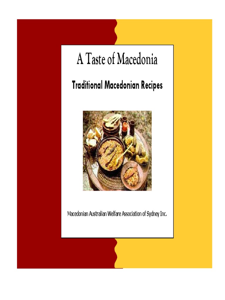 Traditional Macedonian Menus | PDF